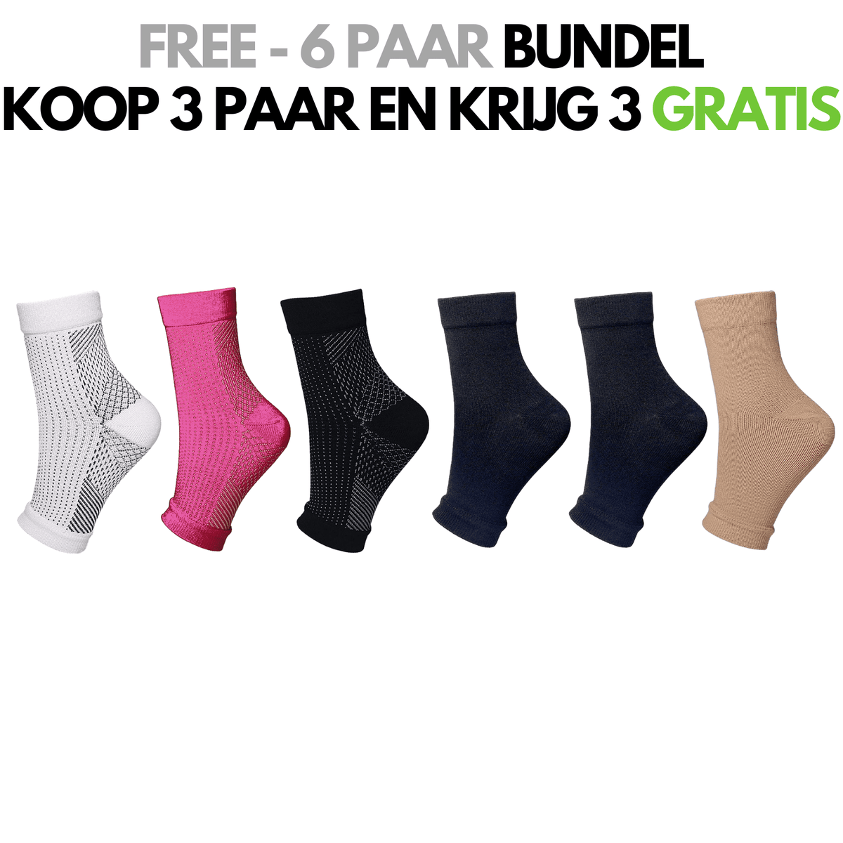 COMPRESSIESOKKEN – FitBee Nederland